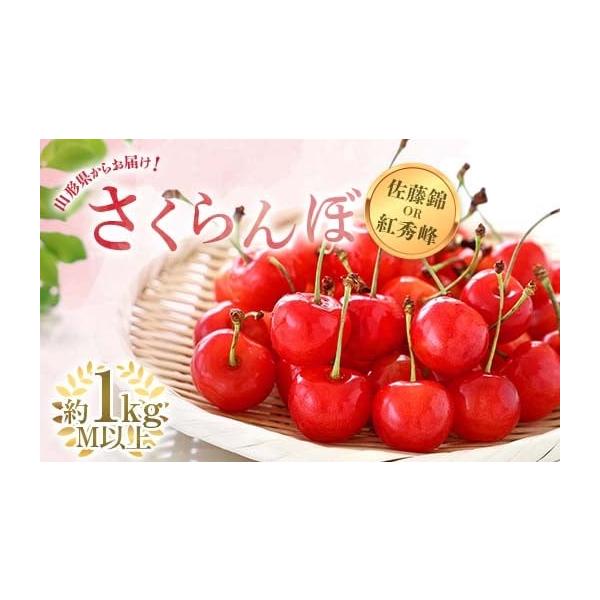 容量さくらんぼ 「佐藤錦または紅秀峰」等級：秀容量：約1kg（バラ詰め）サイズ：M以上※品種はお選びいただけませんのでご了承ください。消費期限到着後は、お早めにお召し上がりください。発送期日令和8年6月中旬〜7月上旬頃にかけて発送予定※生育...