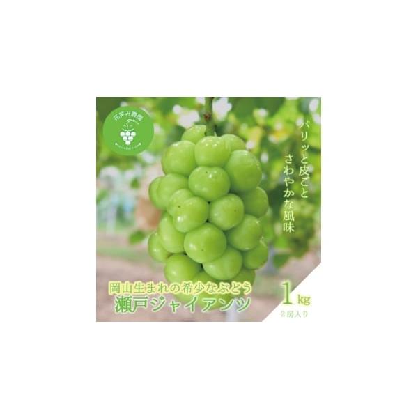 容量■お礼品の内容について・瀬戸ジャイアンツ[1kg(2房)]原産地:岡山県■注意事項／その他・冷蔵庫で保管し、お早めにお召し上がりください。・小さなお子様には、食べやすいようにカットをお勧めします。※画像はイメージです。〜アフターフォロー...