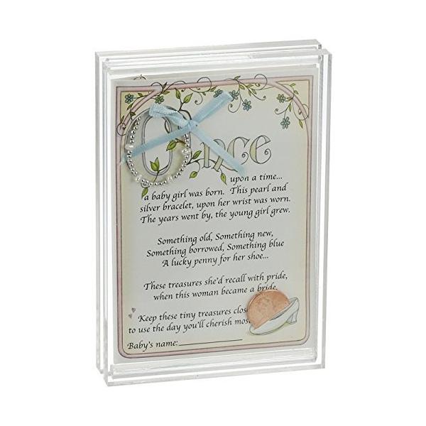 商品名Child to Cherish Baby to Bride Bracelet, Infant Girls Silver and Pearl Jewelry, Personalized Frame, Newborn Religious...