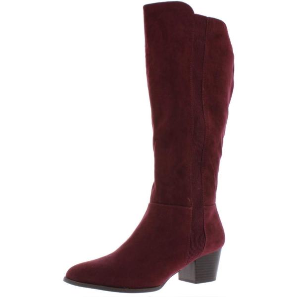 商品名Style &amp; Co. レディース ミランダアーモンドトゥニーハイファッションブーツ US サイズ: 9.5 カラー: ピンクStyle &amp; Co. Womens Myranda Tall Almond Toe Kne...