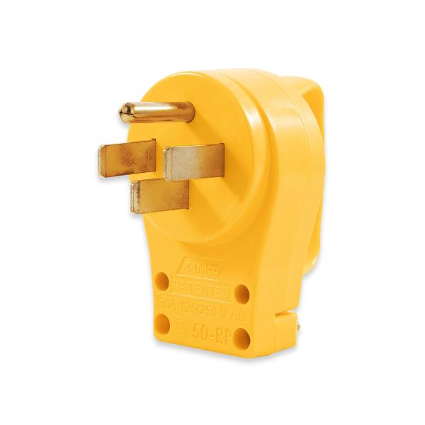 商品名: Camco PowerGrip 交換用プラグ - RVプラグを安全で耐久性のあるパワーグリップコードに変身 50 AMP (55255) Camco Power Grip Camper/RV Replacement Plug | ...