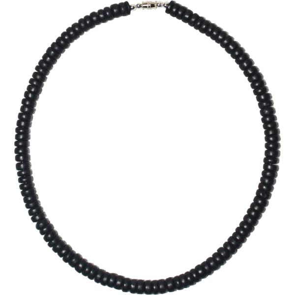 商品名ネイティブの宝物 ー 18インチ ブラックコード シェル サーファーネックレス ー 8mm (5/16インチ)Native Treasure - 18"" inch Mens and Womens Real Black Coco Be...