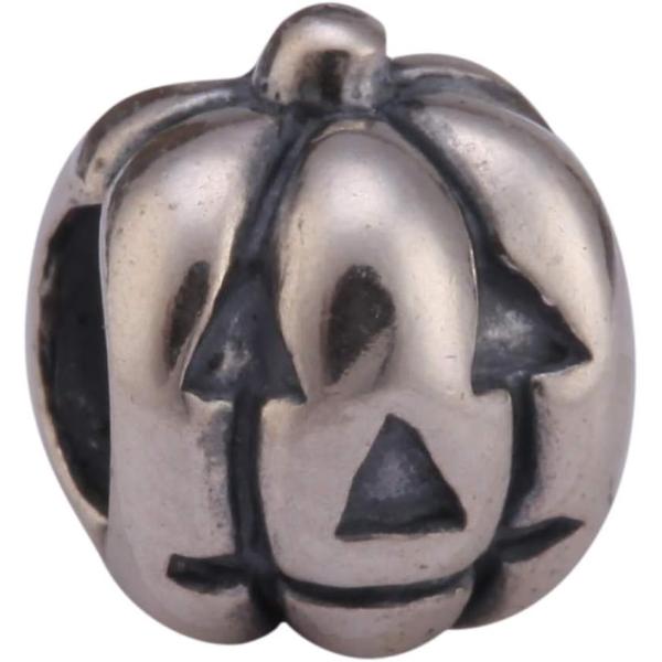 商品名Adabele 1pc Authentic Sterling Silver Hypoallergenic Happy Pumpkin Bead Charm Compatible with Pandora All Other Charm...