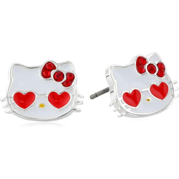 商品名Hello Kitty Girls' Heart Sunglasses Crystal Bow Stud Earringsブランド：Hello Kitty商品サイズ：高さ：4.6 cm横幅：5.3 cm奥行：8.1 cm重量：1451...