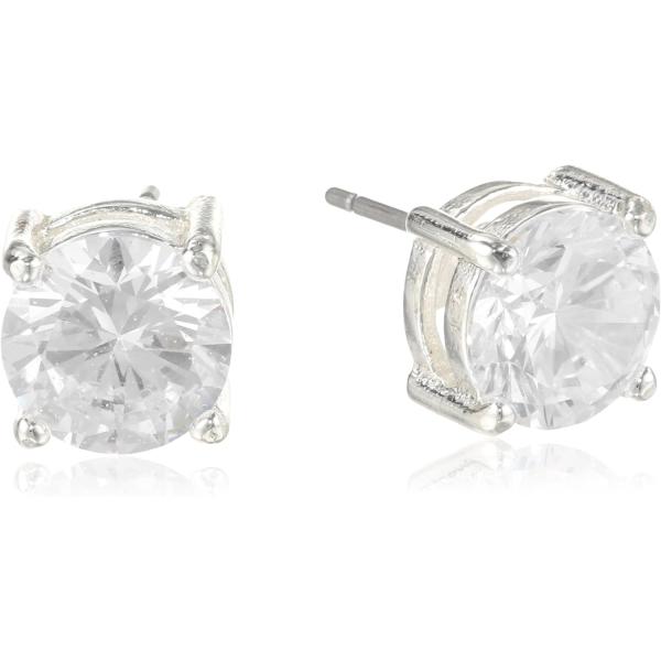 商品名Anne Klein &amp;#34;Classics&amp;#34; Silver-Tone Crustal Stud EarringsAnne Klein ""Classics"" Silver-Tone Crustal St...