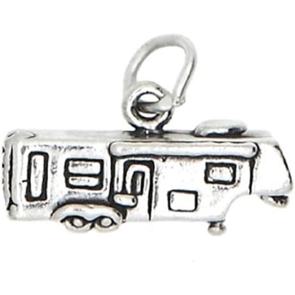 商品名スターリングシルバー 酸化仕上げ RV休暇 旅行 トレーラー チャームLGU Sterling Silver Oxidized Hitched RV Vacation Travel Trailer Charmブランド：LGU商品サイズ...