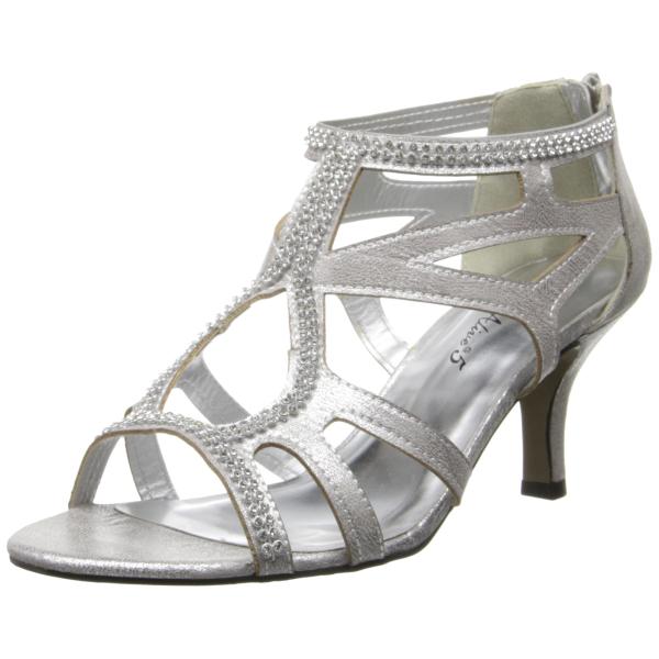 商品名: Easy Street Women&amp;#39;s, Flattery Dressy Evening Sandals Easy Street Women's, Flattery Evening Sandal Silver 9 ...