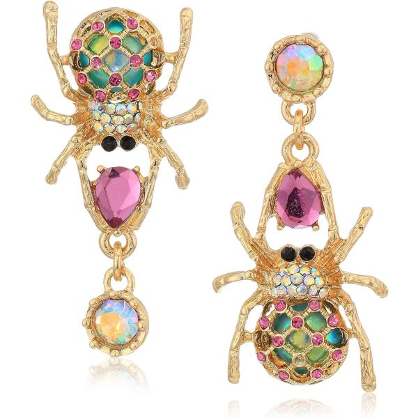 商品名[ベッツィ・ジョンソン]Betsey Johnson""Creep Show"" Spider Mismatch Drop Earrings ジュエリー[並行輸入品]Betsey Johnson Spider Non-Matching...