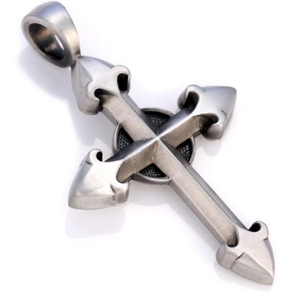 商品名Bico Templar Crossペンダント(bcr4 )   Chivalry and Virtue   シルバー仕上げトライバルクロスジュエリーBico 'Templar' Cross Pendant (BCR4)ブランド：Bi...