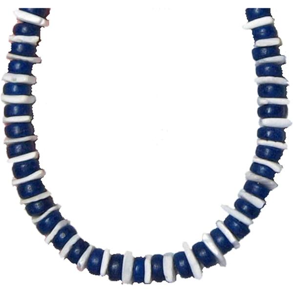 商品名ネイティブ宝物   18 "" Dodger Blue CocoホワイトチップPukaシェルネックレスNative Treasure 18"" inch Mens and Womens Dodger Blue Real Coco Be...