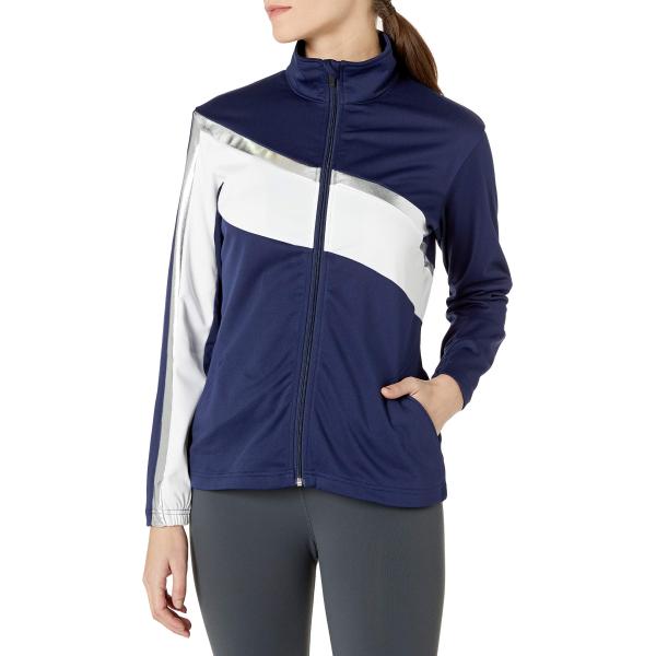 商品名: (XX-Large, Navy/White/Metallic Silver) - Augusta Sportswear Women's Aurora Jacket Augusta Sportswear Women's Aurora...