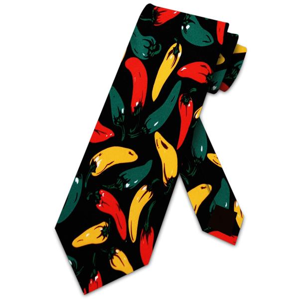 商品名: Ralph Marlin ACCESSORY メンズ US サイズ: One Size カラー: ブラック Three Rooker Hot Pepper Ties Chili Peppers Neckties Pepper ti...