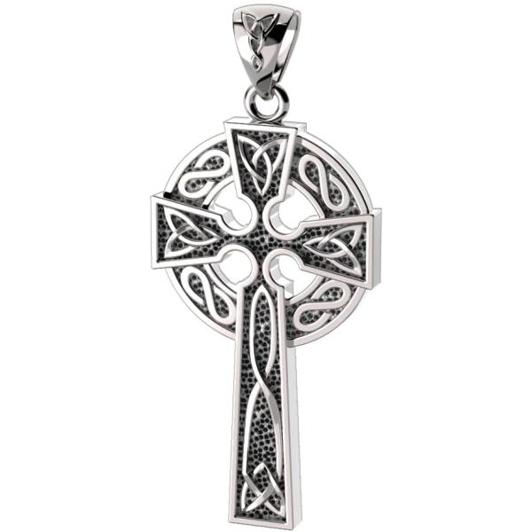 商品名メンズ0.925スターリングシルバー1.625 in Irish Celtic Knotクロスペンダントアンティーク仕上げUS Jewels 925 Sterling Silver 1.625in Irish Celtic Knot ...