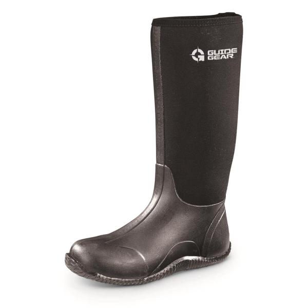 商品名: ガイドギアメンズ高Bogger防水ラバーブーツ カラー: ブラック Guide Gear Men’s High Waterproof Rubber Boots for Rain, Mud, Fishing, Huntingブランド...