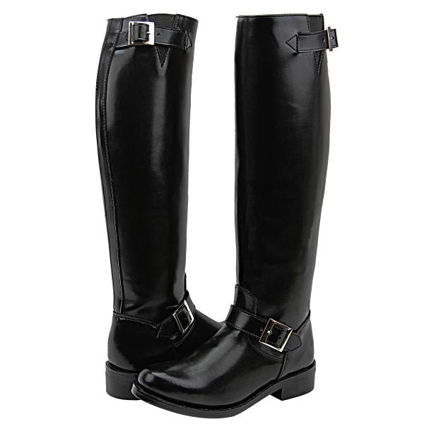 商品名: FAMMZ Raven メンズ メンズ オートバイ ハイウェイ ポリス エンジニア トルーパー パトロール レザー トール ライディングブーツ カラー ブラック, ブラック, 9.5 FAMMZ Raven Men's Mens ...