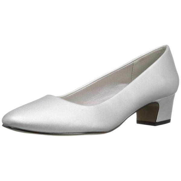 商品名: Easy Street ドレスパンプス レディース US サイズ: 7.5 C/D US カラー: シルバー Easy Street Women's Prim Dress Pump, Silver Satin, 7.5 Wideブ...