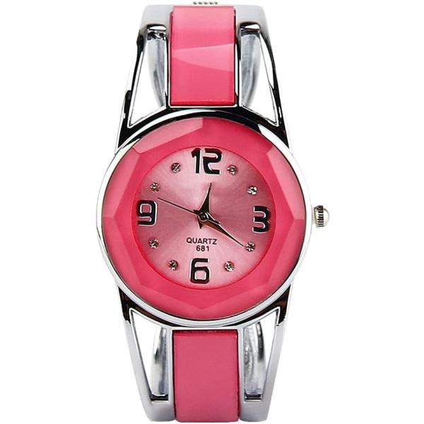 商品名ELEOPTION ブレスレット デザイン クォーツ ウォッチ ラインストーン ダイヤル ステンレススチール バンド フリー レディース 腕時計 ボックス ピンク ZL-114-0097+ZP005ele ELEOPTION Wome...