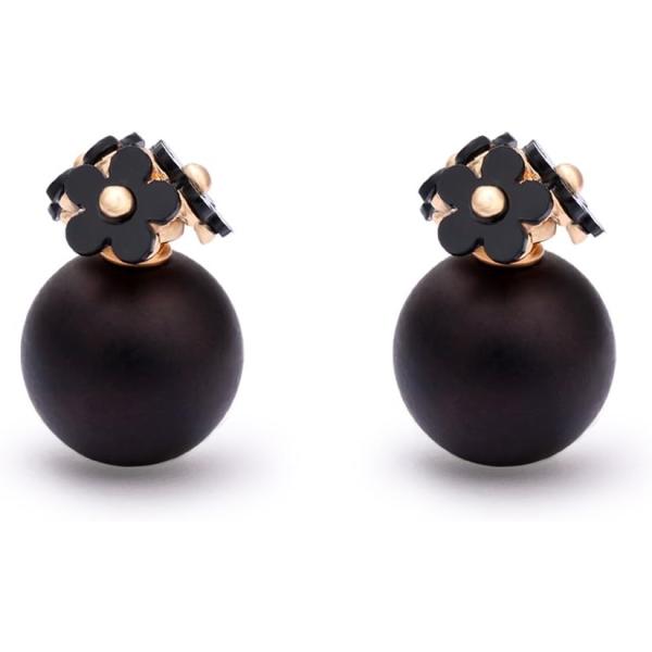 商品名noumanda両面パール花Sweetスタイルステートメントファッションイヤリングの女性NOUMANDA Double Sided Pearl Flower Sweet Style Statement Fashion Earring ...