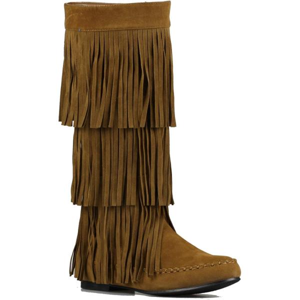 商品名[Refresh] レディース カラー: ブラウンRefresh Women Knee High Faux Suede Cascading Fringe Moccasin Boot FH56,Tan,7.5ブランド：Refresh商品...