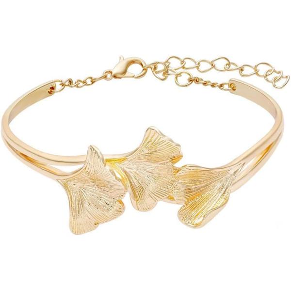 商品名noumandaファッションGinkgoリーフブレスレット調整できの女性NOUMANDA Fashion Ginkgo Leaf Bracelet Can Be Adjusted for Women (gold)ブランド：NOUMAN...