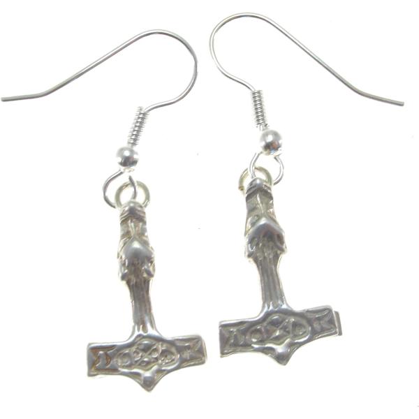 商品名Thor's Hammer Wolf Earringsブランド：Rocky Mountian Silver商品サイズ：商品番号：284色：Silver素材：Sterling Silver