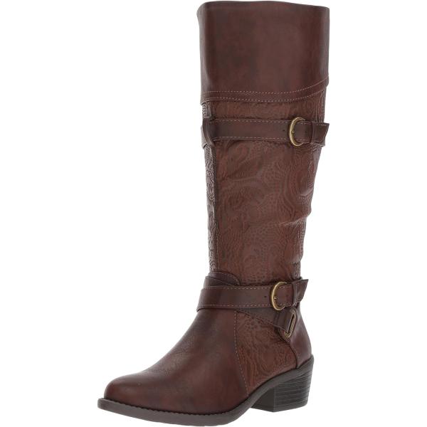 商品名Easy Street Women&amp;#39;s Kelsa Plus Harness BootEasy Street Women's Kelsa Plus Harness Boot, Brown/Embossed, 5 M U...