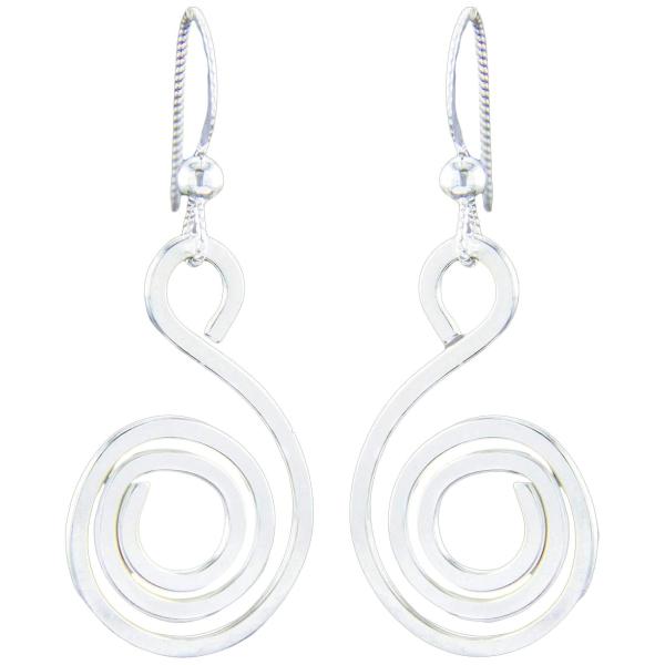 商品名Fun Geometric Spiral Circle 925 Sterling Silver Dangle Earrings Cute Jewelry Gift Idea for Womenブランド：Tahmi商品サイズ：高さ：2....