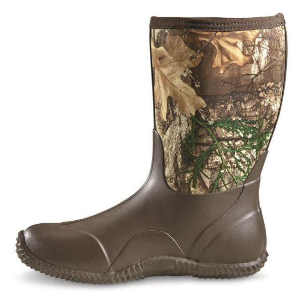 商品名: [Guide Gear] メンズMid Camo Boggerラバーブーツ Guide Gear Men’s Mid Camo Bogger Rubber Boots Waterproof Rain Hunting Shoesブラ...