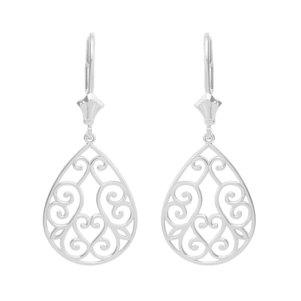 商品名: 925スターリングシルバーフィリグリーティアドロップダングルイヤリング 925 Sterling Silver Filigree Teardrop Dangle Earringsブランド: unknown(アンノウン)高さ: 2....