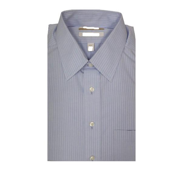 商品名:  Gold Label Roundtree &amp; Yorke Non-Iron Regular Full-Fit Point Collar Stripe Dress Shirt Light Blue F65DG040 (16...