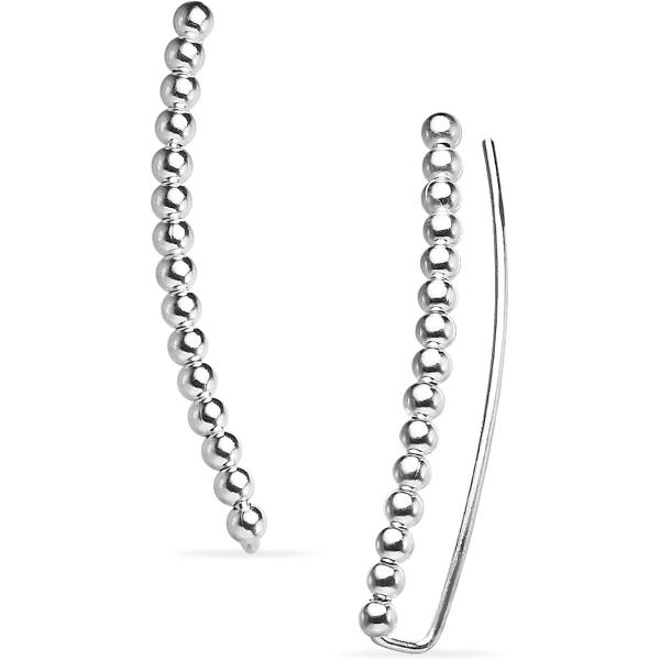 商品名Silverline Jewelry 925スターリングシルバー 高光沢 ビーズ クローラー クライマー イヤーカフ イヤリングSilverline Jewelry 925 Sterling Silver High Polished ...