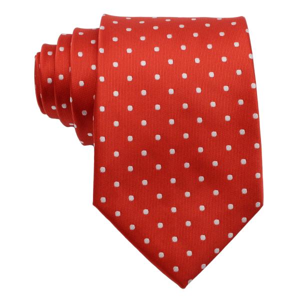 商品名: Best Collection ACCESSORY メンズ US サイズ: M カラー: レッド Best Collection New Classic Polka Dot Jacquard Woven Silk Men's Ti...