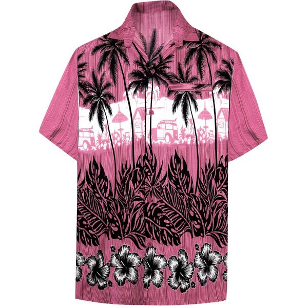 商品名: La Leela SHIRT メンズ US サイズ: Size : 7XL | Chest Size : 7X0" -7X2" カラー: ブラック LA LEELA Men's Hawaii Shirt Button Down 7...