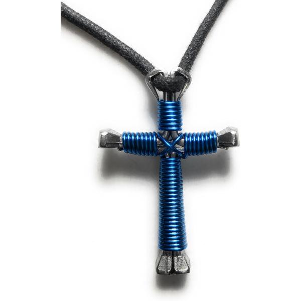 商品名Discipleのクロス1クロスネックレスMade in USAシルバーブルーDisciples Cross (1 Cross Necklace Made in USA Silver Blueブランド：Disciples Cross商...
