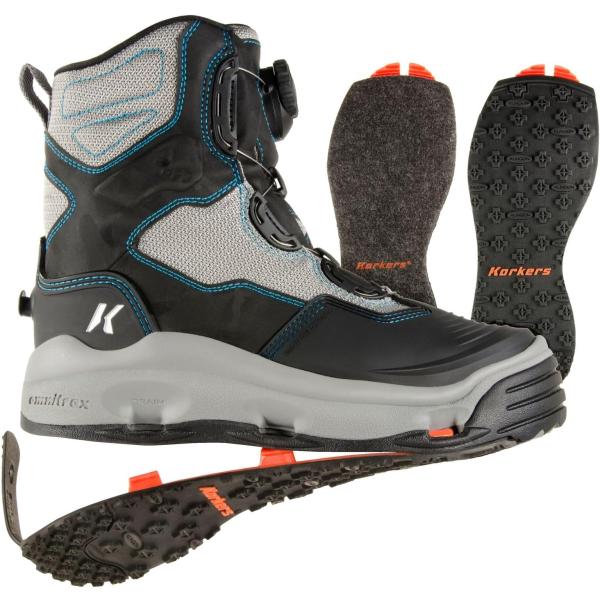 商品名KorkersレディースDarkhorse Wading Boots Womens 6フェルト&amp; kling-onDarkhorse Women's w/ Felt &amp; Kling-On Soles, Size 6ブラ...