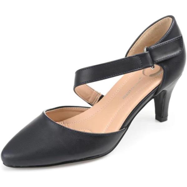商品名Journee Collection レディース US サイズ: 7.5 B(M) US カラー: ブルーJournee Collection Womens Tillis Pointed Toe Pumps with Crossove...