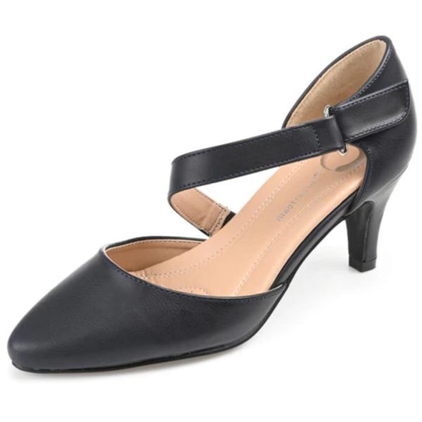 商品名: Journee Collection レディース US サイズ: 5.5 B(M) US カラー: ブルー Journee Collection Womens Tillis Pointed Toe Pumps with Cross...