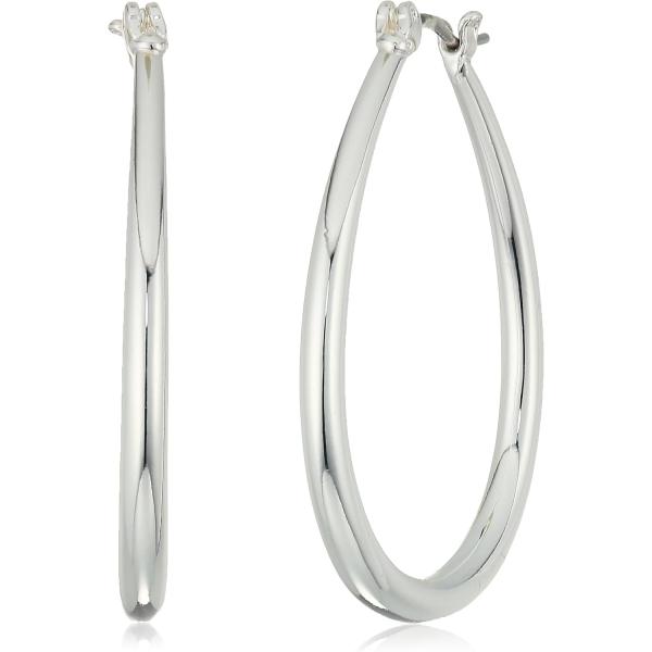 商品名Chaps Women's Oval Tubular Clickit Hoop Earrings, Silverブランド：Chaps商品サイズ：0高さ：1.2 cm横幅：7.1 cm奥行：8.8 cm重量：1569 g商品番号：604...