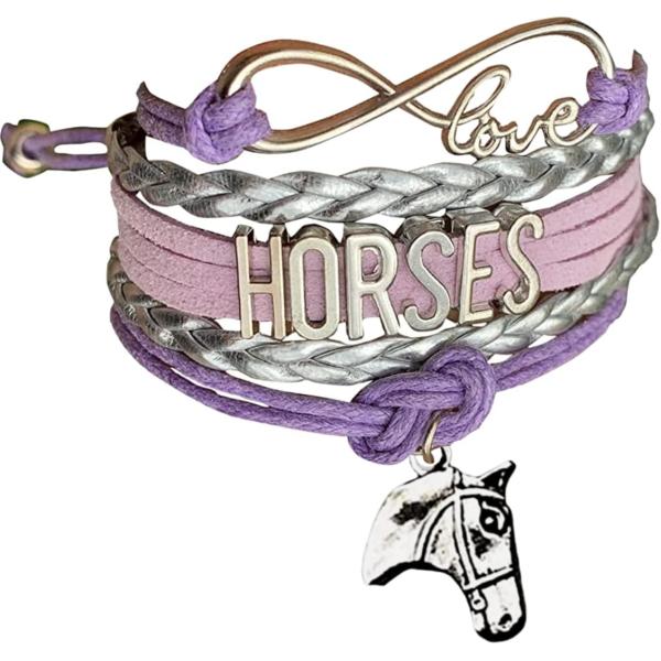 商品名Infinity Collection Girls Horse Charm Bracelet, Horse Lovers Equestrian Jewellery- Perfect Gift For Women and GirlsIn...