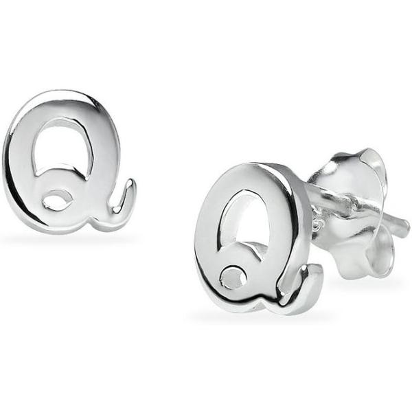 商品名Silverline Jewelry 925スターリングシルバー アルファベット文字 イニシャル 上品 スタッドピアス, 金属Sterling Silver Alphabet Initial Letter Tiny Earring S...