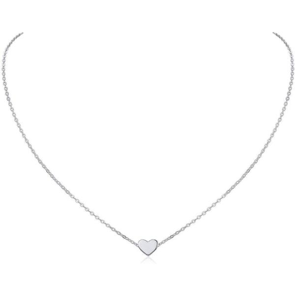 商品名ChicSilver 925 スターリングシルバー 小さなハートペンダントネックレス エンドレスネス 愛 上品なネックレス 16インチ925 Sterling Silver Necklace for Women Tiny Small ...