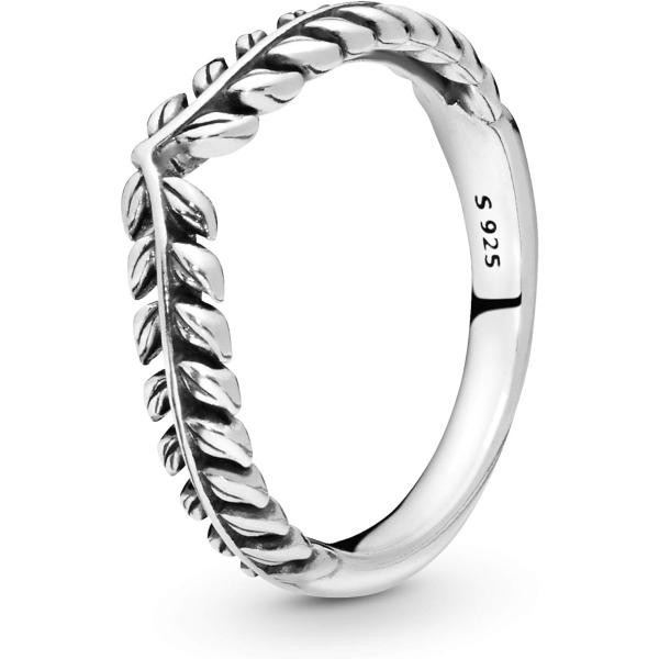商品名Pandora Jewelry 小麦粒 ウィッシュボーン スターリングシルバーリングPandora Wheat Grains Wishbone Ring - Symbol of Prosperity and Productivity ...