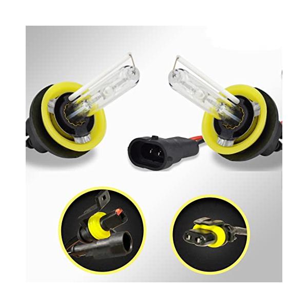 商品名: Innovited HID Xenon H11 H9 H8 6000K 交換用電球 (1ペア) ダイヤモンドホワイト Innovited HID Xenon H11 H9 H8 6000K Replacement Bulbs (1...