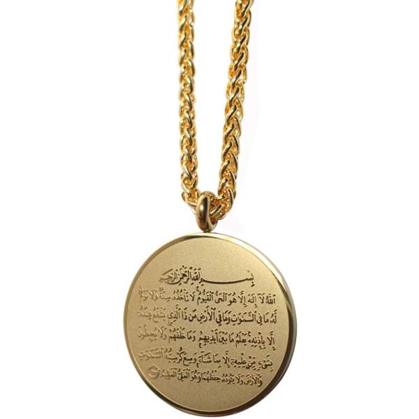 商品名ZKDC Koran AYATUL KURSI Allah Stainless Steel 60cm Chain Necklaceブランド：ZKDC商品サイズ：高さ：3.5 cm横幅：8.5 cm奥行：8.5 cm重量：1520 g商...