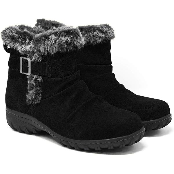 商品名KHOMBU レディース 全天候型リンジースエードブーツ US サイズ: 24 カラー: ブラックKhombu Ladies' All Weather Boot Black 8ブランド：Khombu商品サイズ：8高さ：10.4 cm横...