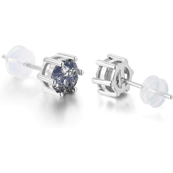 商品名Dark Grey Rusty Spot Crystal!18ct White Gold Plated on Sterling Silver with Pure Silver Crystal Gem,Earring Stud with...