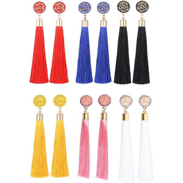 商品名チャーム ガールズ ロングタッセルドロップピアス ハンドメイド ボヘミアンタッセルピアス レディースASHMITA Charm Girls Long Tassel Drop Earrings Handmade Bohemia Tass...