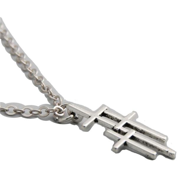 商品名古代シルバー 3十字架ネックレス ペンダント メンズ ジュエリー 宗教ネックレスAncient Silver Three Crosses On Calvary Necklace Pendants for Men Jewelry Rel...