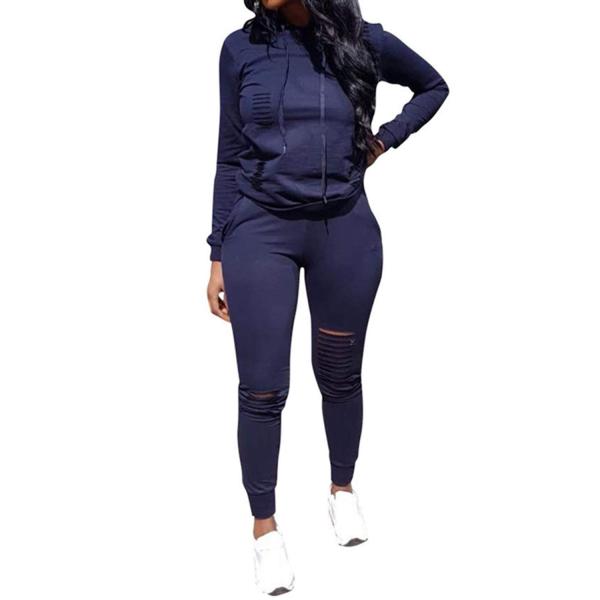 商品名: Top-Vigor SUIT レディース US サイズ: Small TOP-VIGOR Womens 2PCS Plus Size Sweatsuits Set Long Sleeve Hoodie and Bodycon Pa...