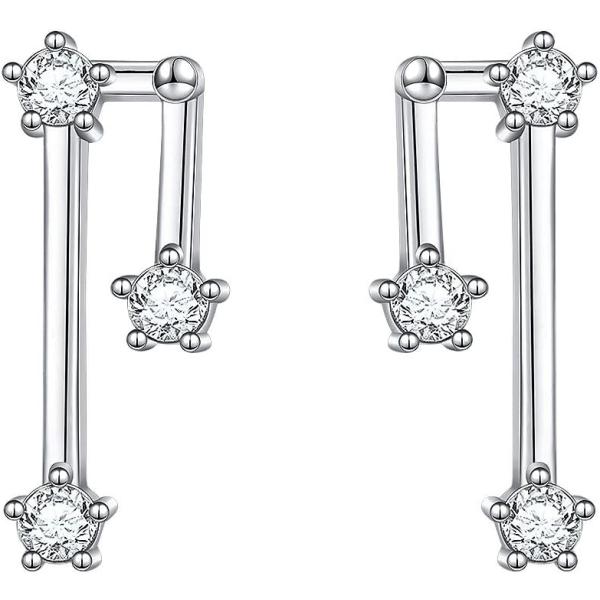 商品名925スターリングシルバー 占星術 星座 かわいい星座 牡牛座 スタッドピアス レディース ガールズ 娘 姪 おうし座 誕生日プレゼント, スターリングシルバー, キュービックジルコニア925 Sterling Silver Astr...